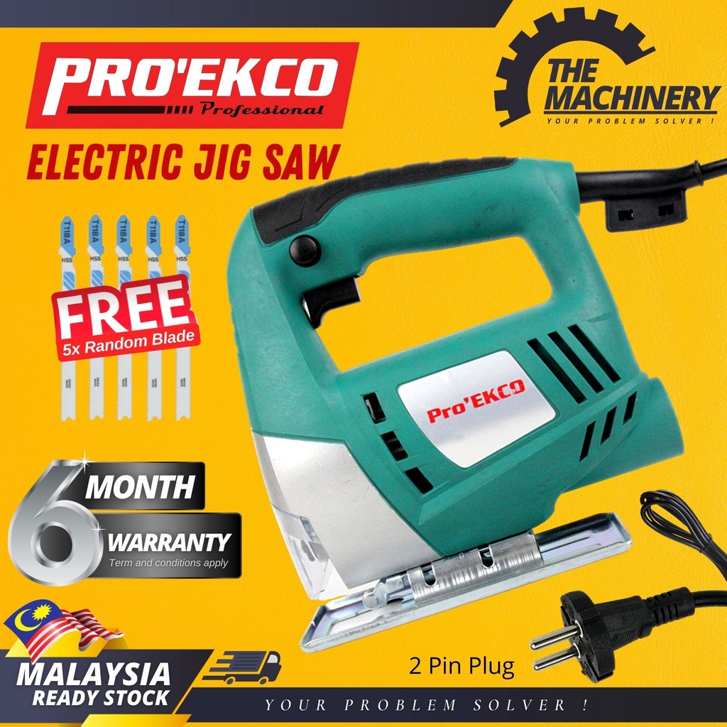 THEMACHINERY PRO' EKCO SC45 Electric Jig Saw 450W Cutter Machine Bevel ...
