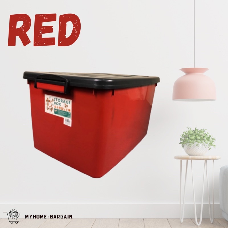 MYHOME | 75L PLASTIC STORAGE BOX | KOTAK SIMPANAN PLASTIK | STACKABLE STORAGE ORGANISER | KOTAK ...