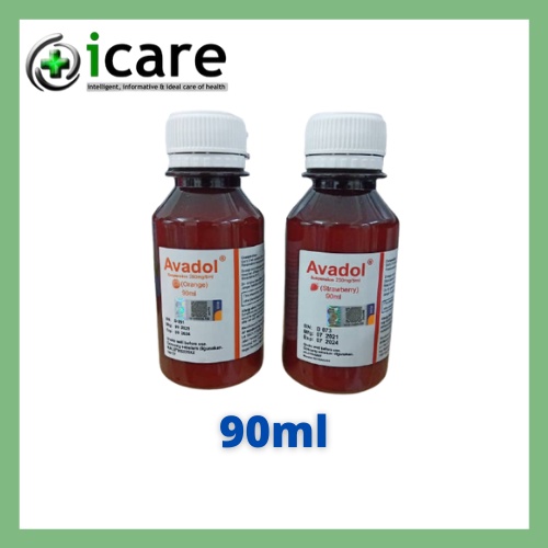 AVADOL SUSPENSION 250MG/5ML (ORANGE/ STRAWBERRY) 90ML | Shopee Malaysia