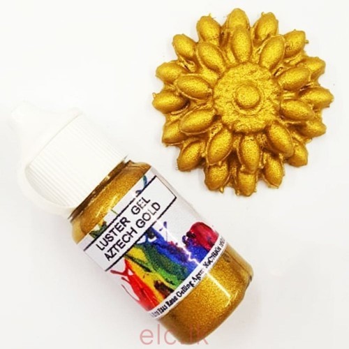 Mybakingmart | Rolkem Gel Lustre Aztech Gold (15ml) | Shopee Malaysia