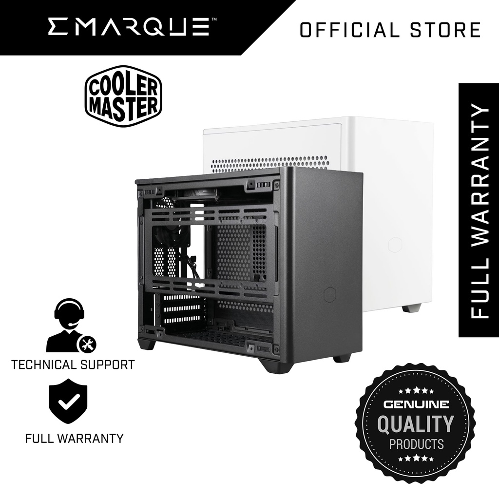 // Cooler Master MasterBox NR200 | Black / White - MITX PC Case Chassis ...
