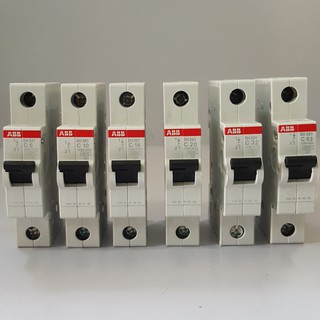 ABB MCB 6KA 6-63A 1p 2p 3p 6A 10A 16A 20A 32A 40A 63A sh201 sh202 sh203 miniture circuit breaker ...