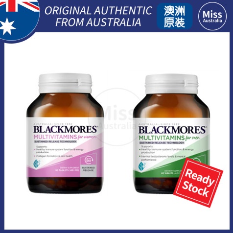 Blackmores Multivitamin for Men / Women 60 Tablets to support men's health and wellbeing ...