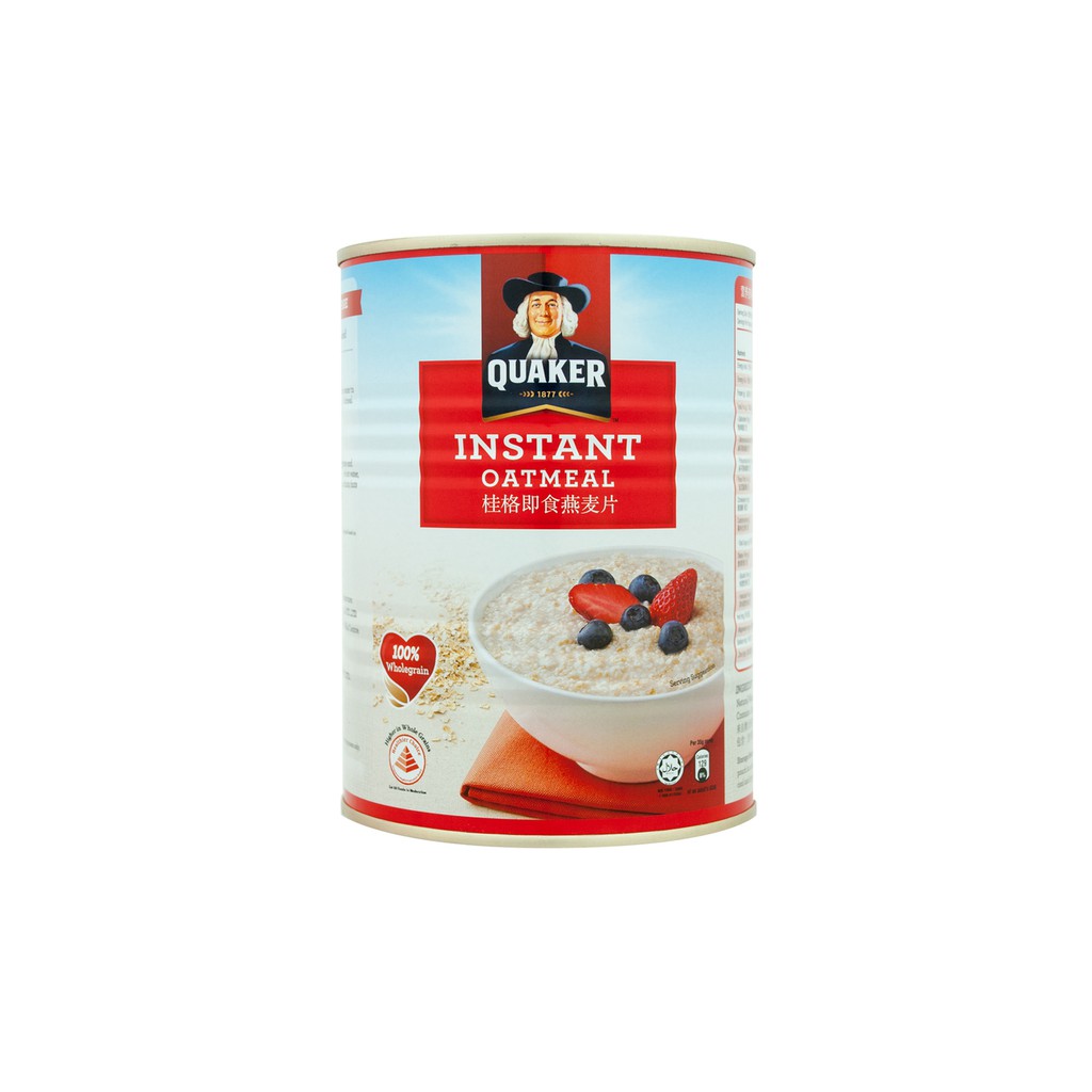 Quaker Instant & Quick Cook Oatmeaal 400g / 800g (tin) | Shopee Malaysia