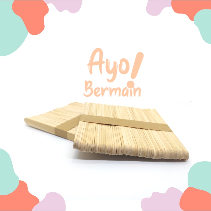 KAYU Ice Cream Sticks / Ice Cream Sticks / Thick Wood | Shopee Malaysia