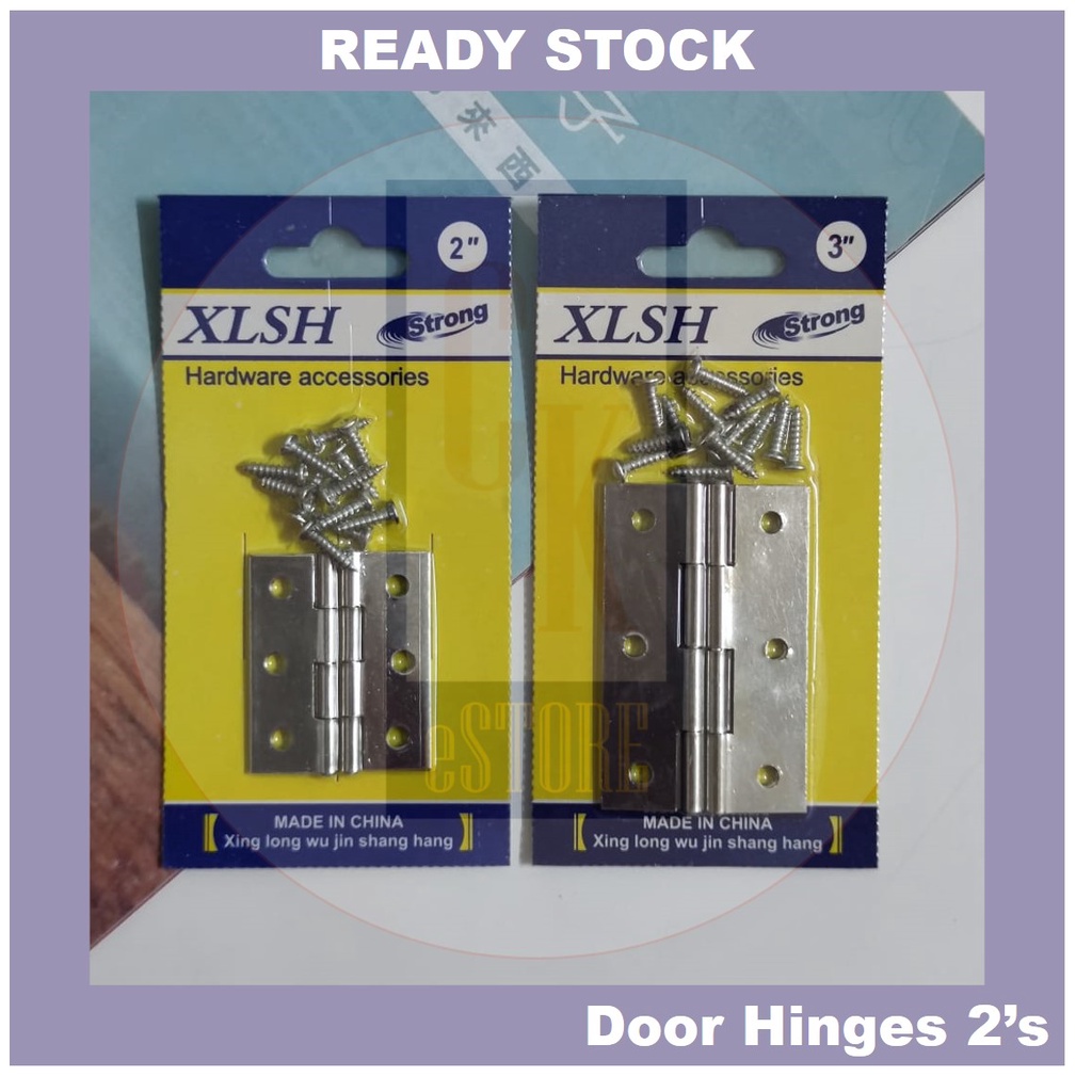 Stainless Steel Door Hinge Ensel Pintu Kayu Plastik Stainless Steel ...