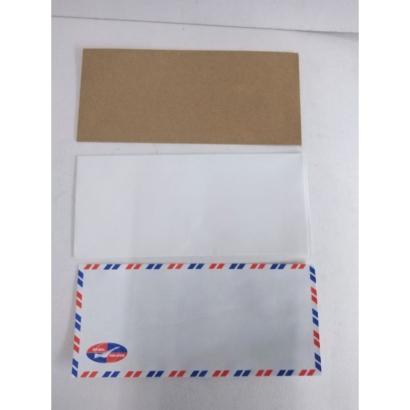 4 x 9 White / Brown / Airmail Envelope 20pcs | Shopee Malaysia