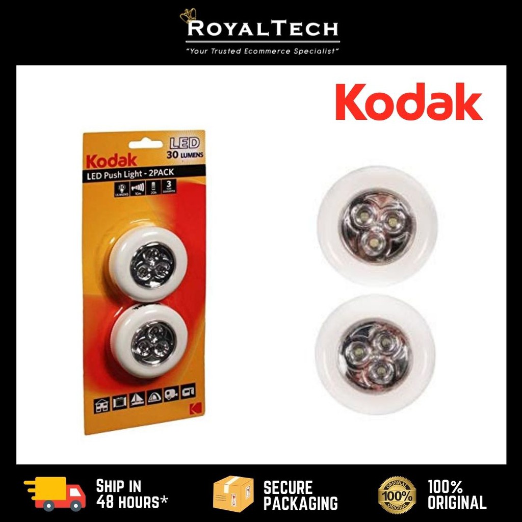 KODAK LED Push Light (2 pcs) | Shopee Malaysia