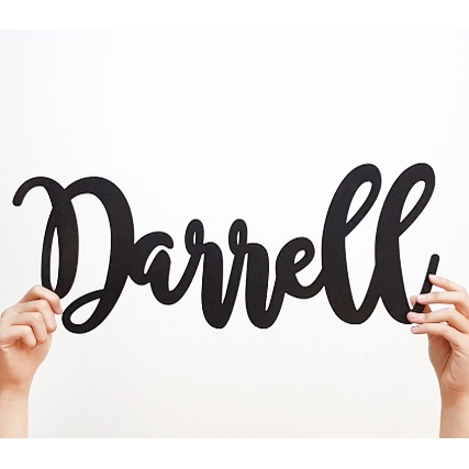 Custom Backdrop Sign Wooden Name Writing Room Decoration Wooden Name ...