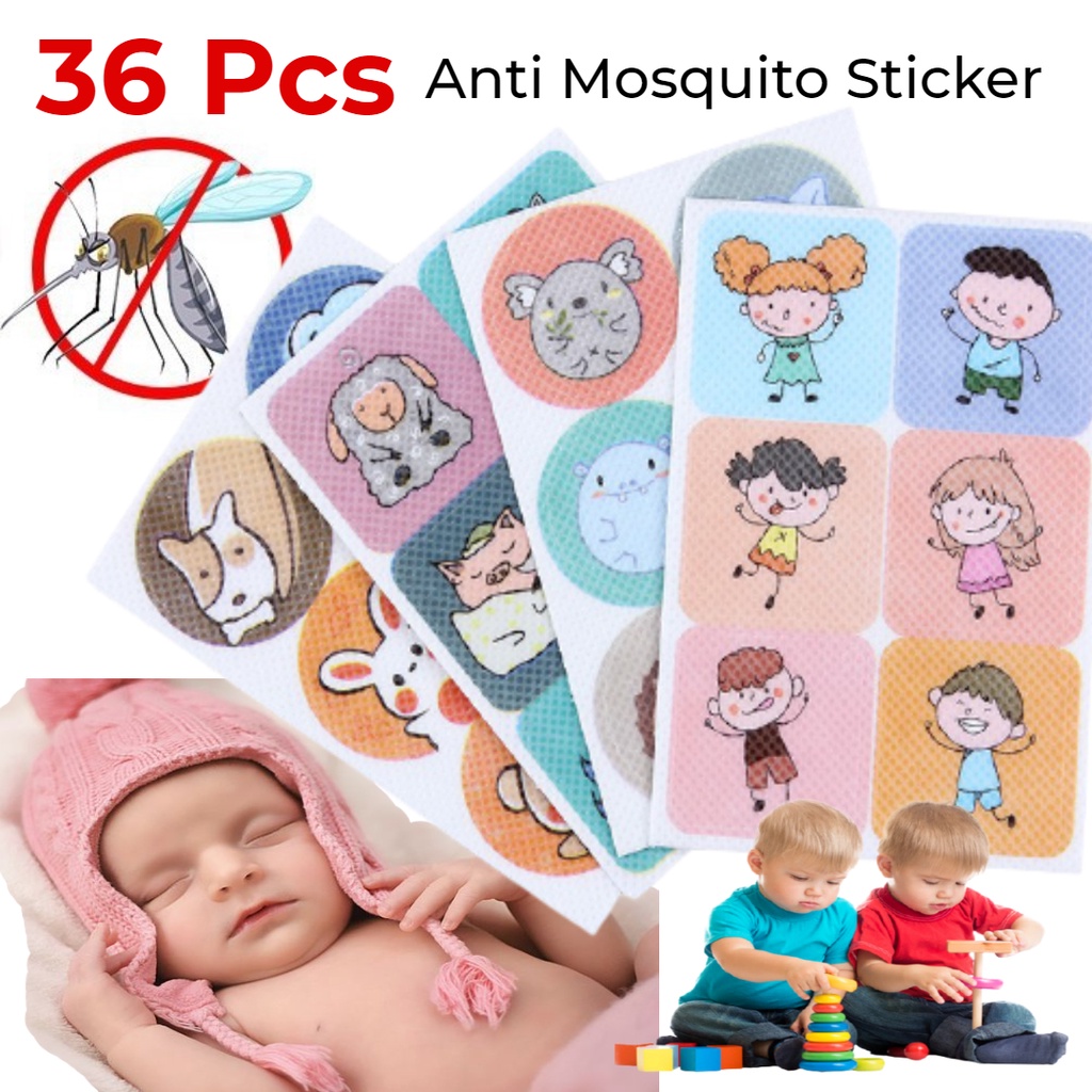 36pcs Anti Mosquito Repellent Patch Baby Kids Natural Plant Based DEET ...