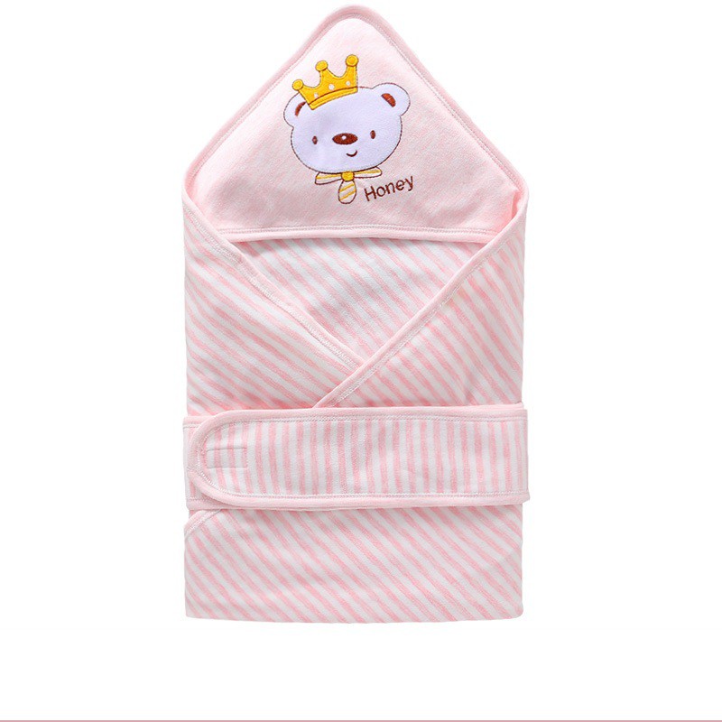 Bedung Bayi Baby Wrap Swaddle Newborn Baby Blanket Hoddie Cotton Wrap ...