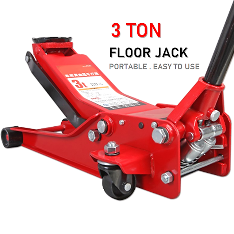 3 Ton Heavy Duty Hydraulic Floor Jack Trolley Automotive Car Van Truck ...