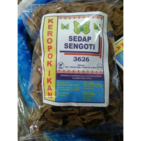 Keropok Cap Rama-Rama Sedap Sengoti 3626 Keropok Keping Ikan Tamban ...