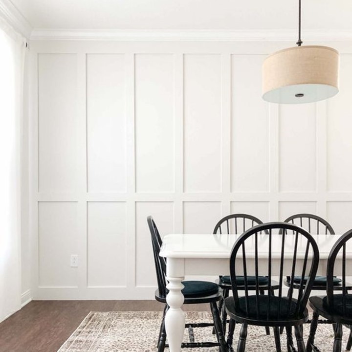 DIY Modern Wainscoting / Accent Wall / Batten Wall / Kayu Panel Hiasan ...