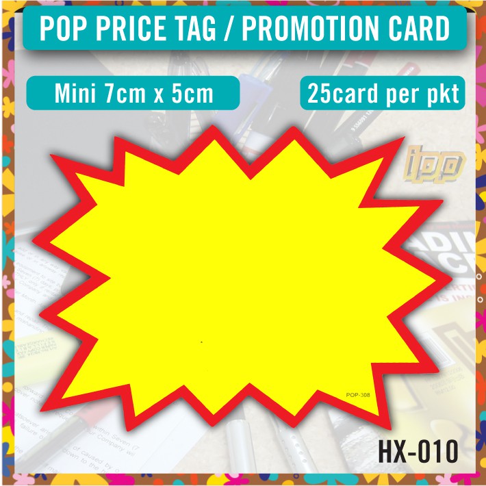 POP Price Tag Promotion Cards / Thumbs Up Pop Price Tags / Jualan Tag ...