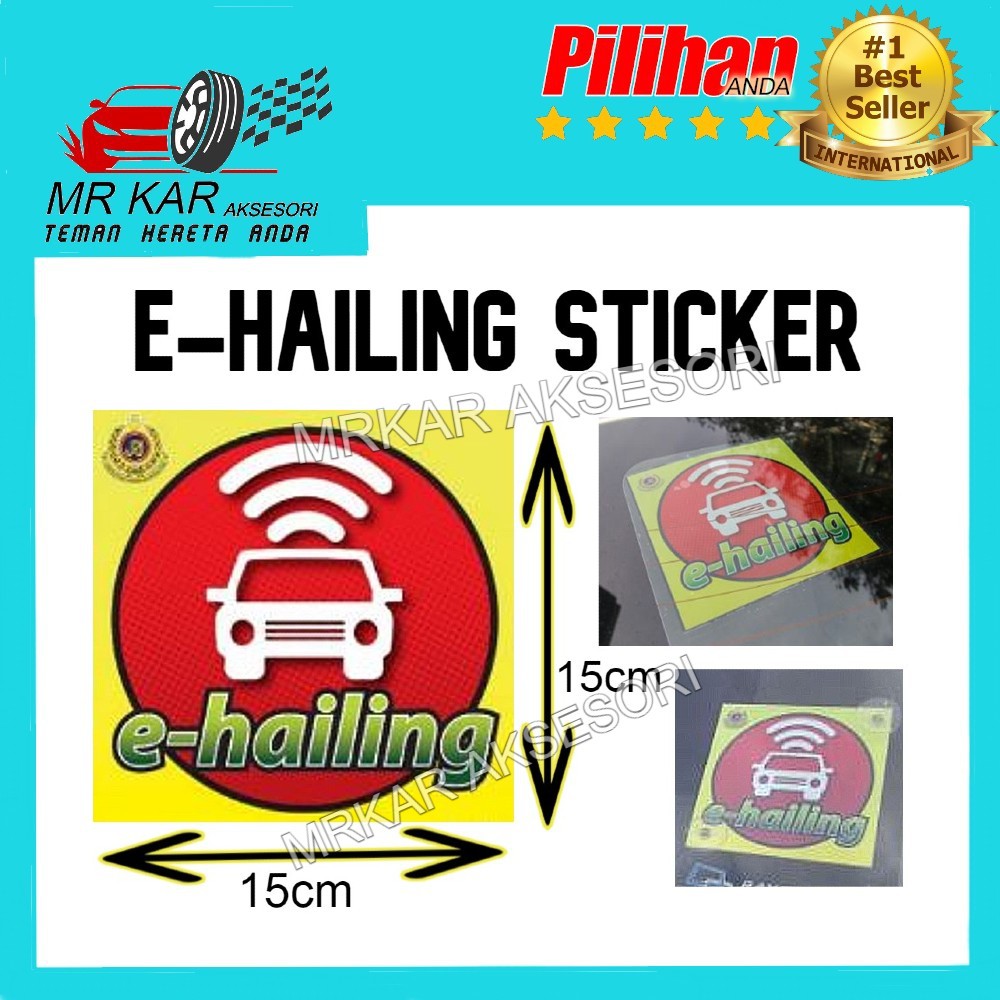 E-Hailing sticker for car ( NO RUBBER SUCTION!!!!! ) | Shopee Malaysia