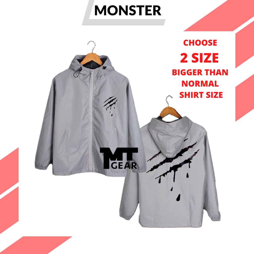 MTG Kuga Monster ADI Marshmellow Night Reflective Jacket Thin Light ...