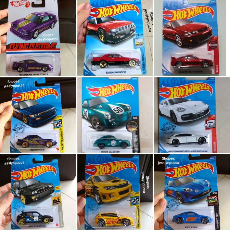 Hot WHEELS COLLECTION DIECAST HONDA TOYOTA NISSAN PORSCHE PANAMERA ...