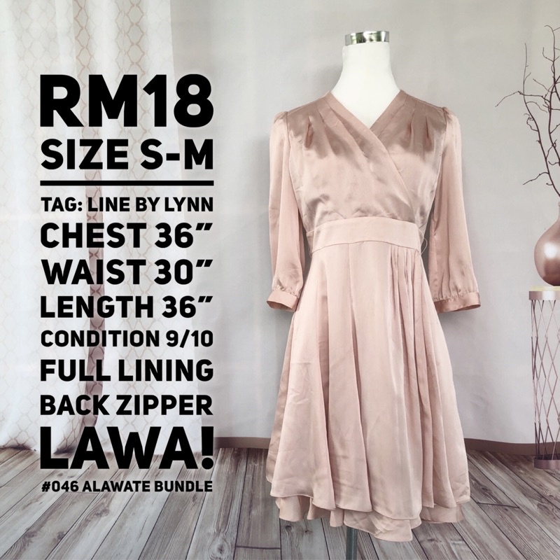 Satin Nude Color Dress Korea Bundle #046 | Shopee Malaysia
