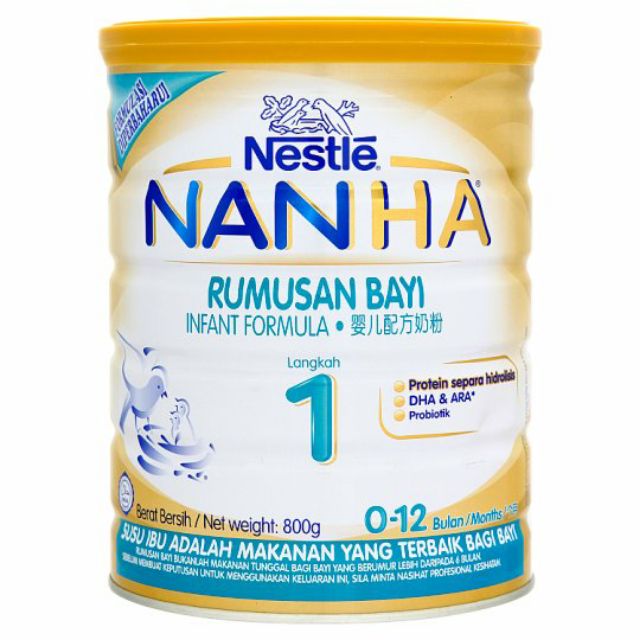 NESTLE NAN HA 1 RUMUSAN BAYI 800G | Shopee Malaysia