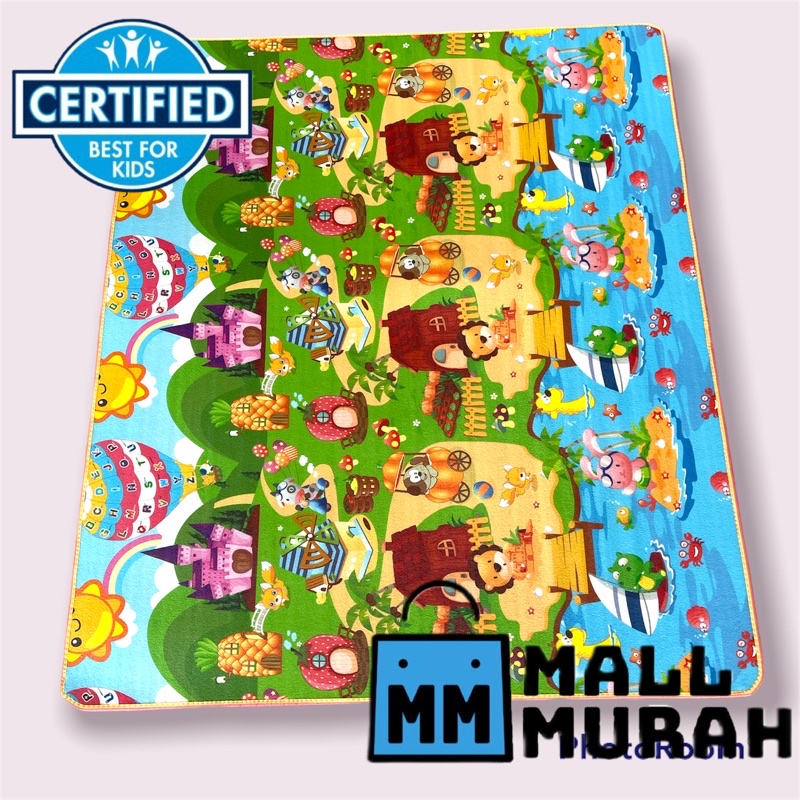 TIKAR SPAN EVAMATIK 8MM | Baby Play Mat | (depan belakang boleh guna ...