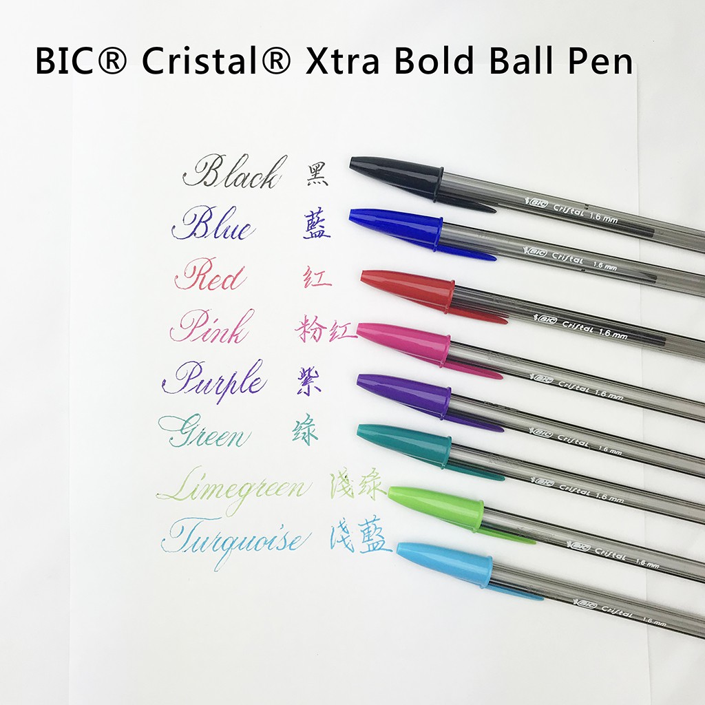 BIC 1.6mm Ballpoint Pen (Basic Color) | Shopee Malaysia