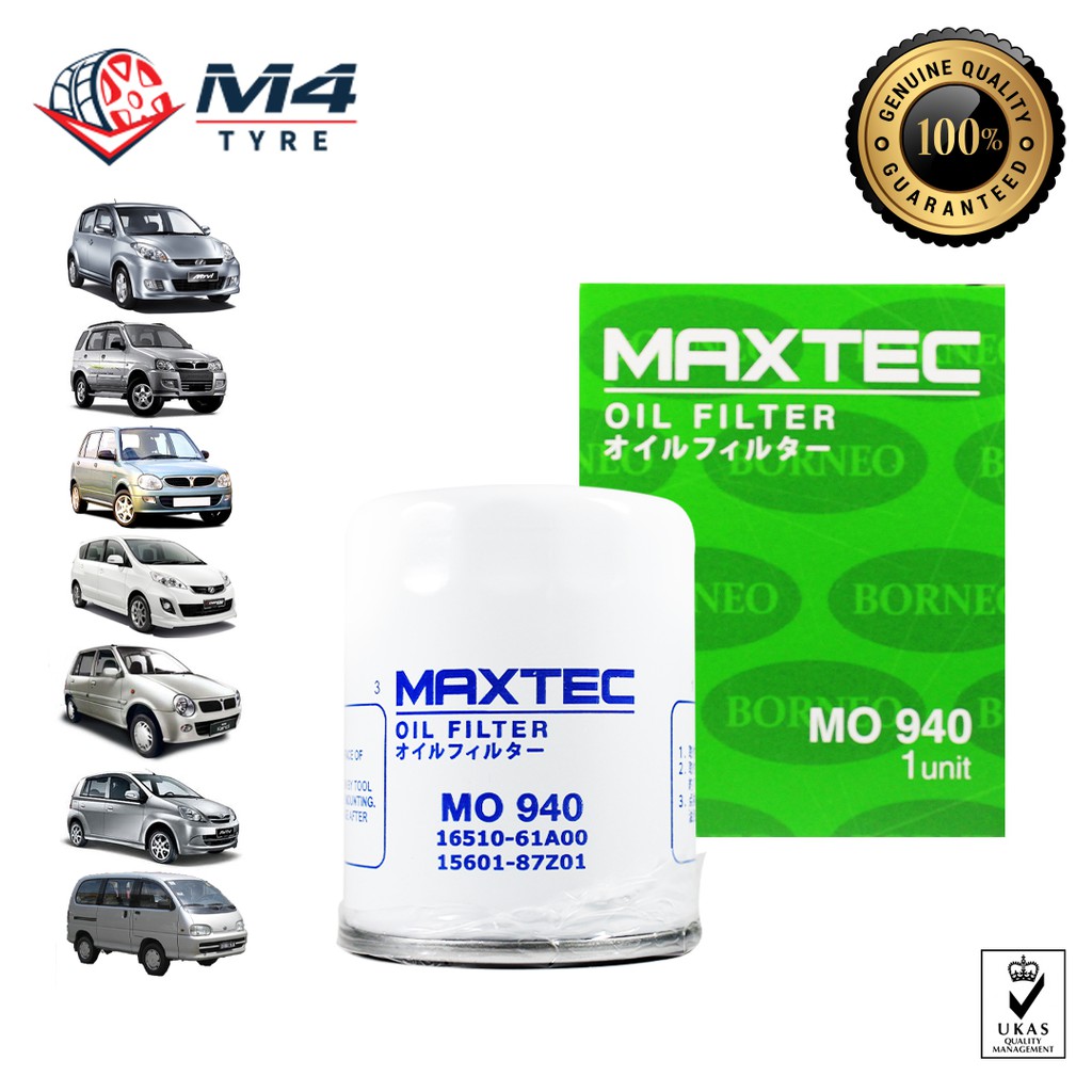 PERODUA CAR OIL FILTER MAXTEC MO 940 (READY STOCK) | Shopee Malaysia