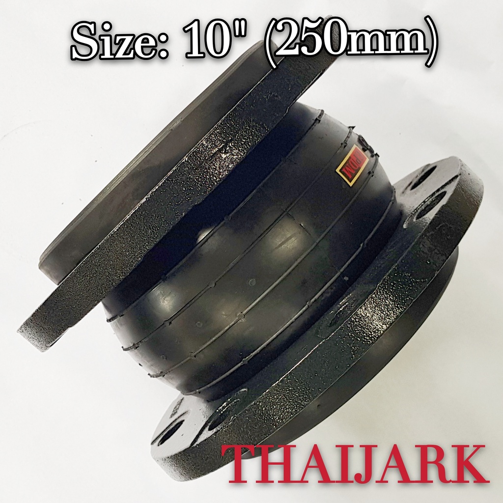 10" Single Bellow Flexible joint, Ductile Iron flange, Rubber Expansion ...