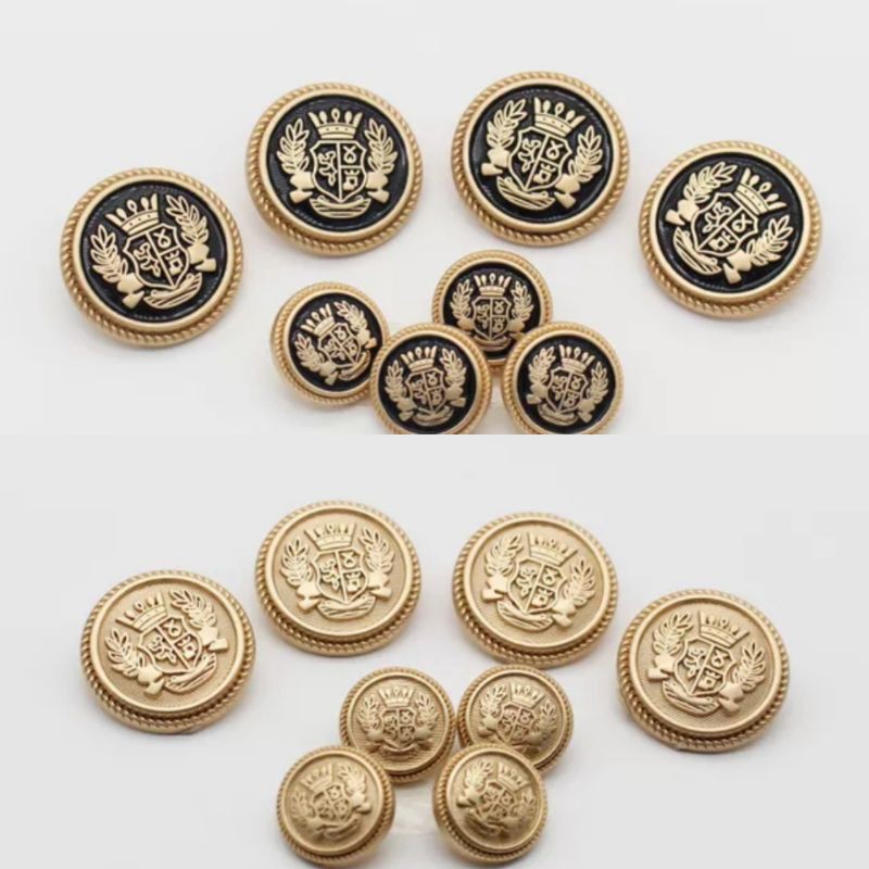 * Ready Stock * Butang Coat Besi Botton Metal 15mm/20mm 1pcs/pack Emas ...