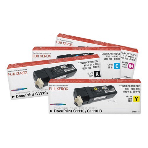 Fuji Xerox DocuPrint C1110, C1110B - CT201114 (Black), CT201115 (Cyan ...