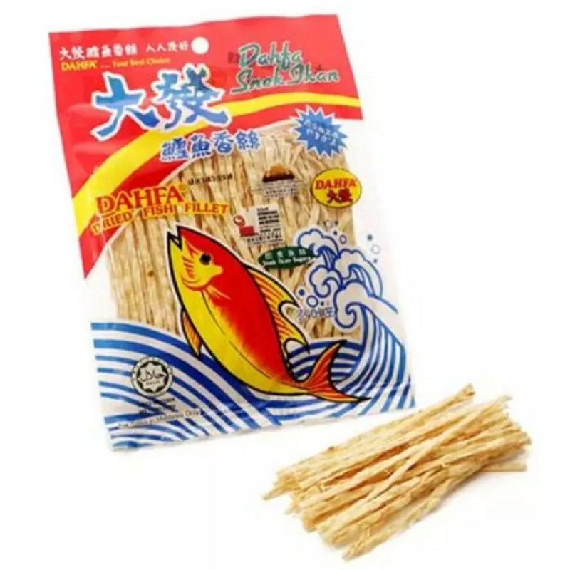 Dahfa Dried Fish Fillet 大发鳕鱼香丝/ 鱼片 Snek Ikan(Shredded/Slice) 280gm ...