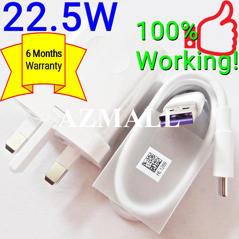 (Super Charging 5A) 22.5W Charger Adapter Type C USB Cable Set for ...