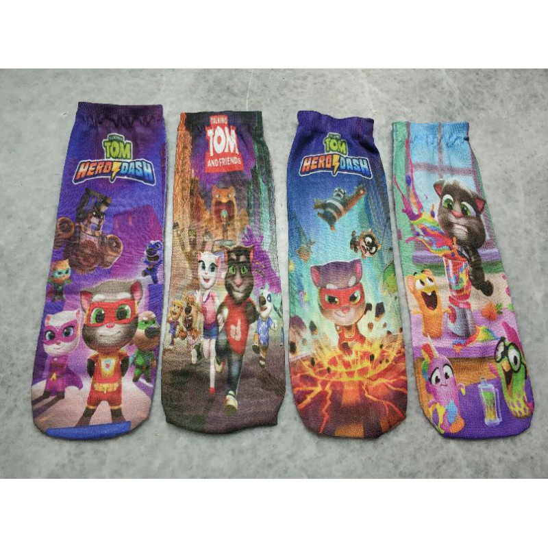 Talking Tom Socks (4 pairs) | Shopee Malaysia