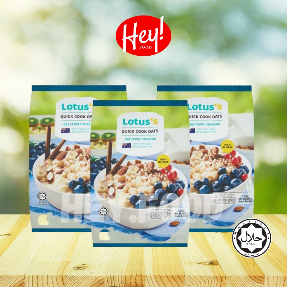 LOTUS'S Oats (Rolled Oats 800g/ Instant Oat 1.2kg/ Quick Cook Oat 1.2kg ...