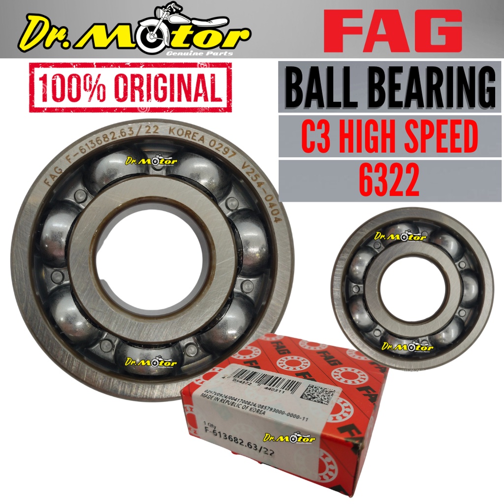 100% ORIGINAL FAG C3 HIGH SPEED BALL BEARING 6322 6305 6304 6205 6000 6001 6002 6003 6004 6200 ...