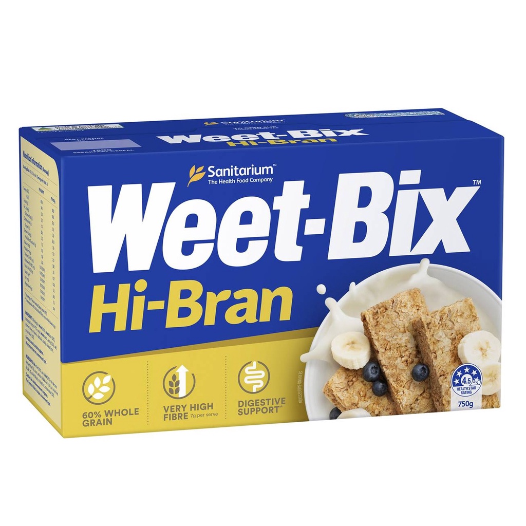 Sanitarium Weet-bix Hi-bran Breakfast Cereal, 750g | Shopee Malaysia