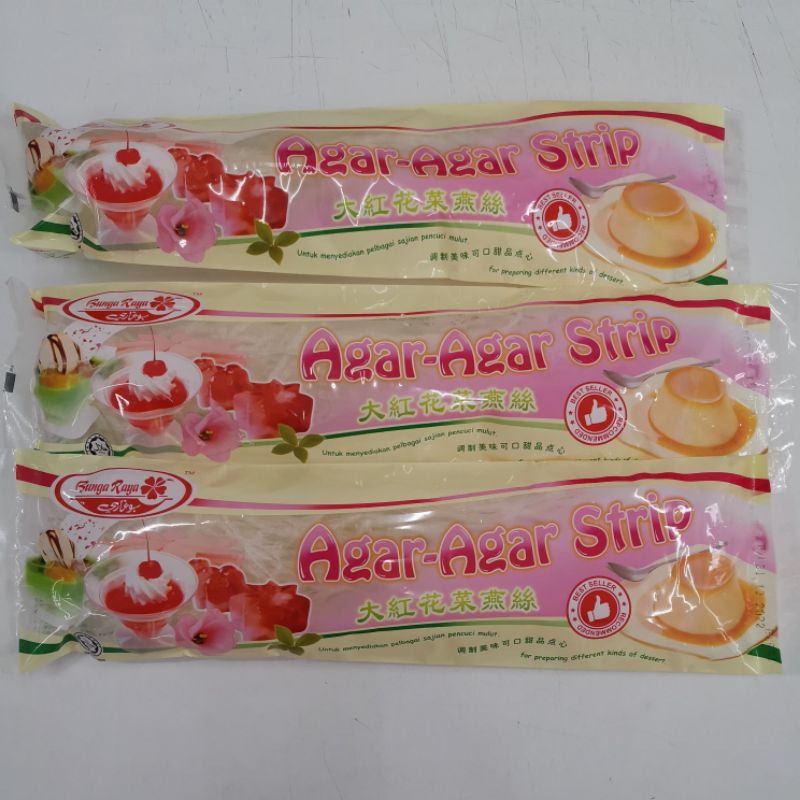 Agar-Agar Strip Bunga Raya 30g | Shopee Malaysia