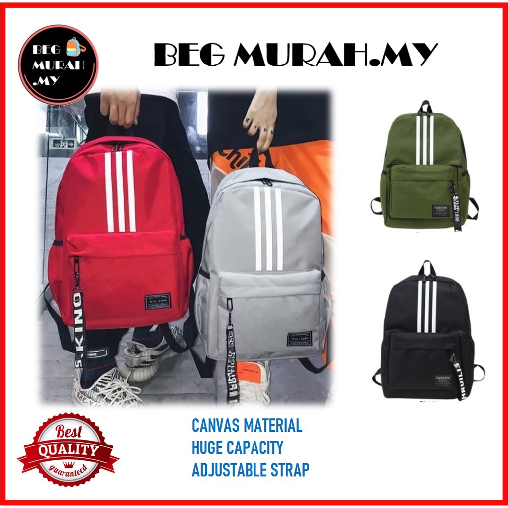 Bagpack Backpack Beg Sekolah Sport Bag Travel Man Women Student School ...