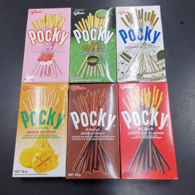 [10BOX] GLICO POCKY BISCUIT STICK BERKRIM HALAL BISKUT SNACK JAJAN ...