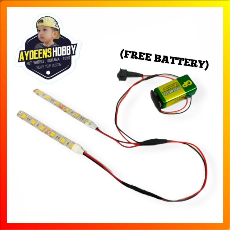 DIORAMA LED LIGHT SET (12 LED) WITH ON/OFF SWITCH FOR DIORAMA (FREE ...