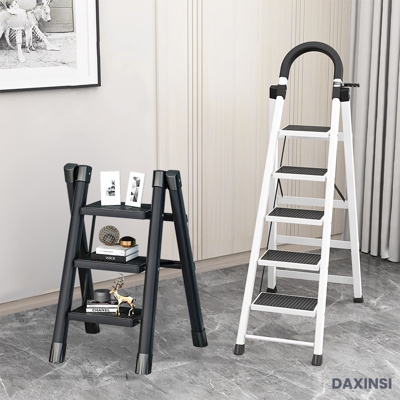 DAXINSI Foldable Ladder Step 2 3 4 5 Step Ladder 150kg Bearing Slim ...