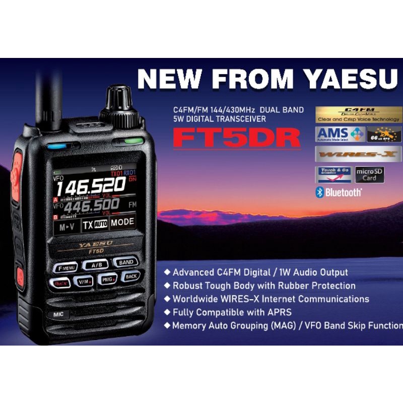 YAESU FT5DR 144/440MHZ | Shopee Malaysia