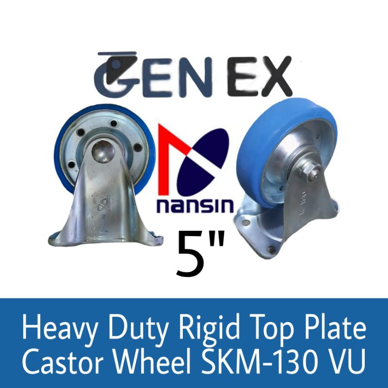 Nansin 5" Heavy Duty Rigid Castor Wheel VU | Shopee Malaysia