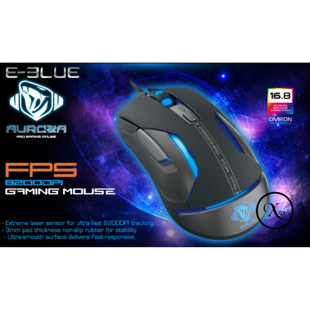 [XGT] E-BLUE Auroza EMS669 RGB Pro Gaming Mouse | Shopee Malaysia