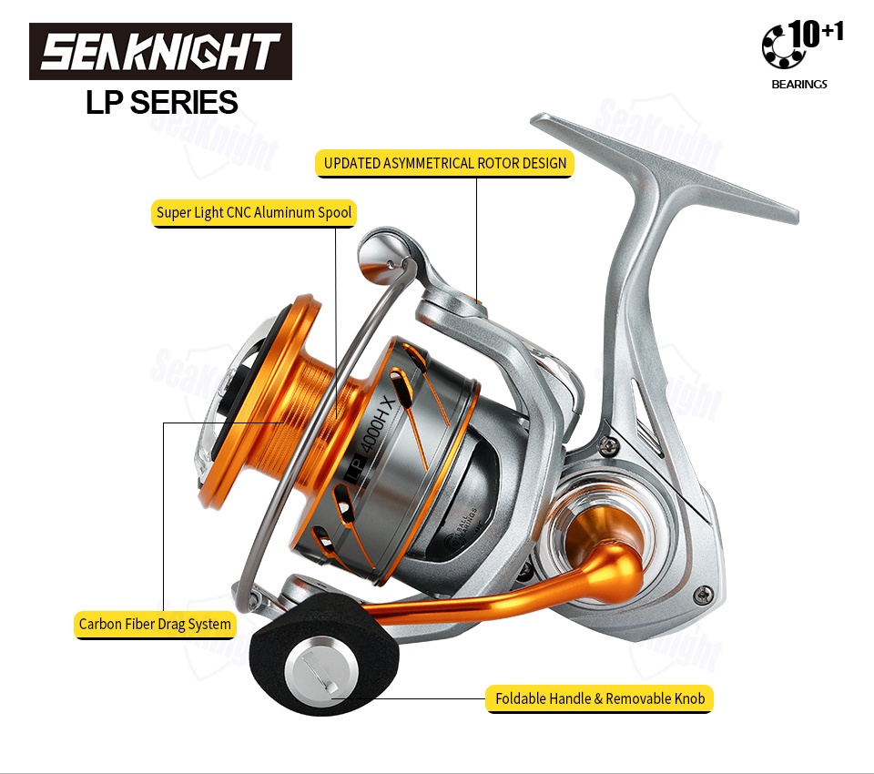 SeaKnight RAPID II 6.2:1 4.7:1 Anti-corrosion 2000H-6000 Spinning Reel ...