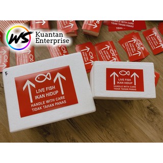 💯【100% Ready Stock】🔥WATERPROOF STICKER Urgent Food Courier Sticker ...