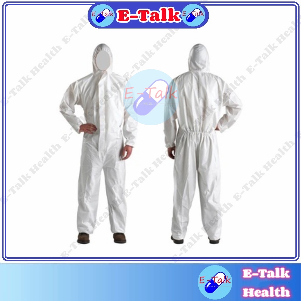 😍E-Talk😍Set Baju PPE Isolation Suit CE & ISO Certificate Waterproof ...