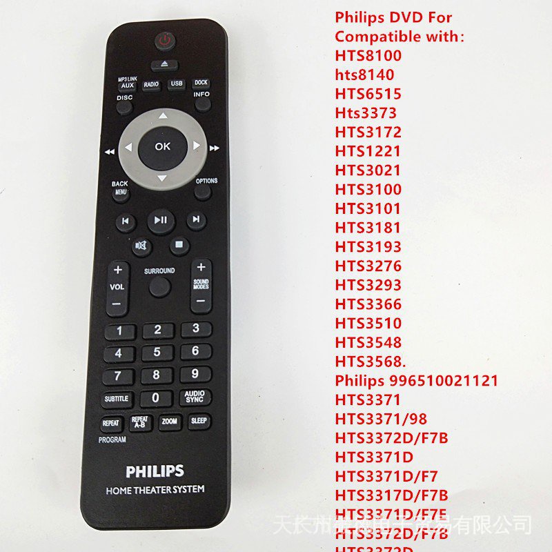 Philips Home Theater System Remote Control For HTS8100 hts8140 HTS6515 ...