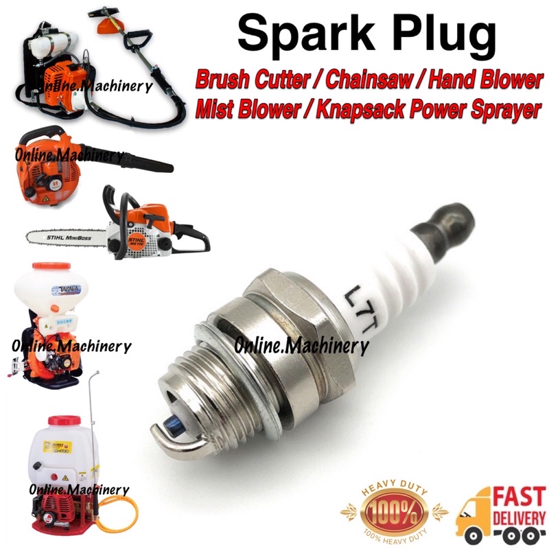 L7T Bm6a Spark Plug Enjin Mesin Rumput TL33 Hand Blower EB260 Chainsaw ...