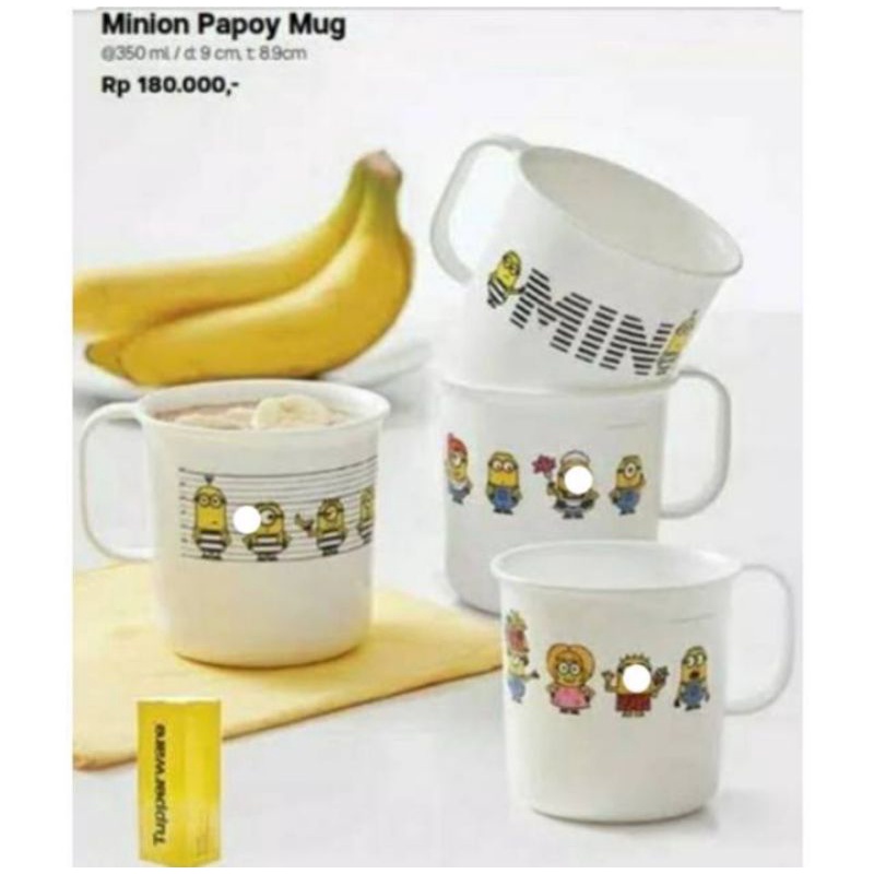 Papoy tupperware mug 350 ml / minion character mug containing 4 ...